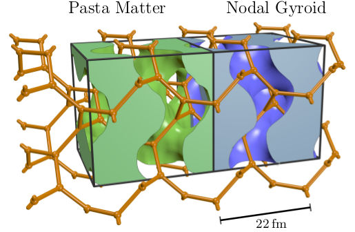 Nuclear pasta and butterfly scales united by the same spatial ...